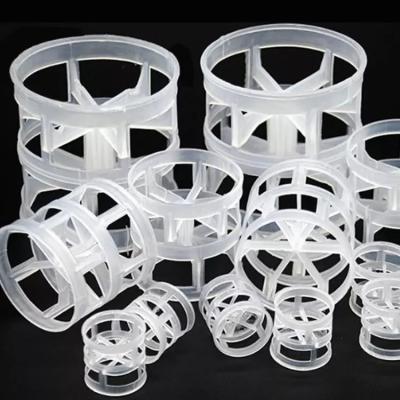 Cina 25mm 38mm Torre di imballaggio PP PE RPP PVC CPVC PVDF PTFE PP Pall Ring PP Plastico Pall Ring in vendita