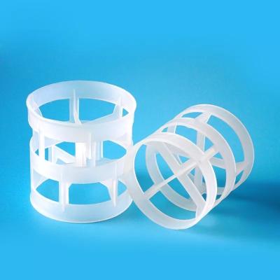 Cina 25mm 38mm Torre di imballaggio PP PE RPP PVC CPVC PVDF PTFE PP Pall Ring PP Plastico Pall Ring in vendita