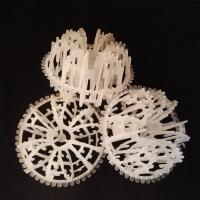 China PP Plastic Teller Rosette Ring Column Packing 2K 3K For Air Scrubbing Tower for sale