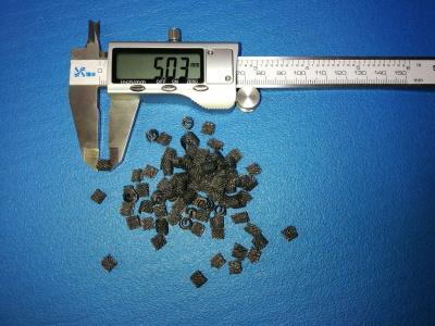 China Titaniumdraadgasharing Dixon-verpakkingsring 6*6mm voor laboratoriumrandom verpakking Te koop