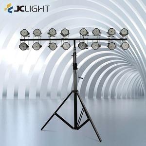 China 3M / 4M / 4.5M Heavy Duty Tripod Light Stand Hand Crank Par Light Stand With T Bar for sale