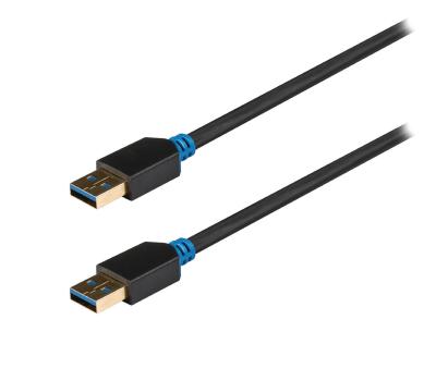 China Male To Male 3.0 Extension USB Link Cable Cable 10 Feet Black Color for sale