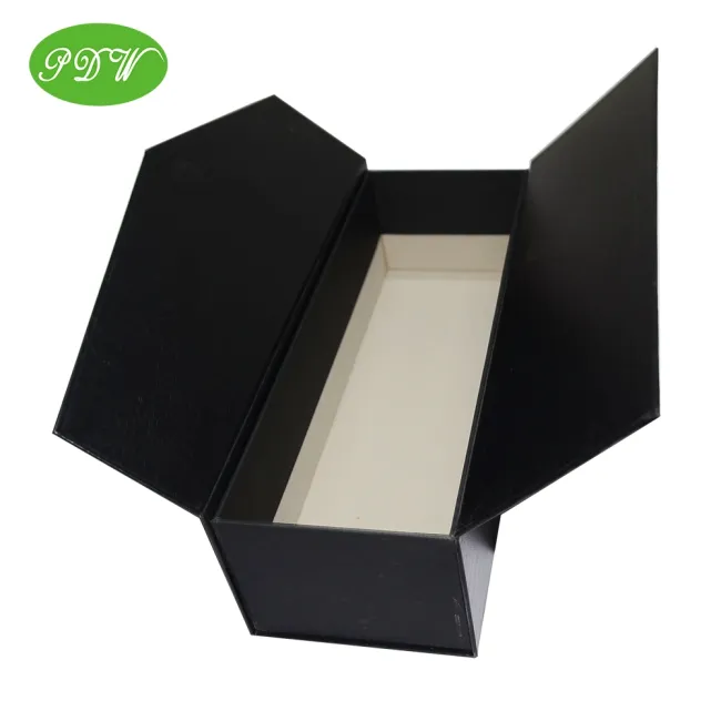 I vestiti cosmetici del gioco pieghevole nero su ordinazione del cartone inscatolano il contenitore di regalo magnetico di Natale dei contenitori di regalo