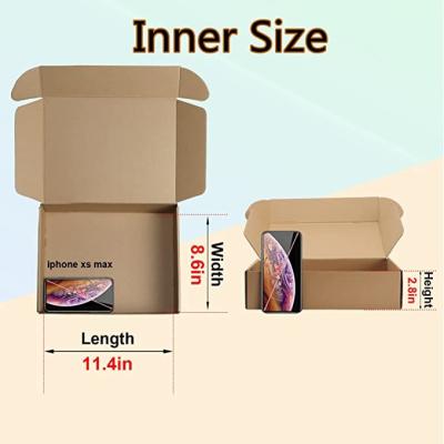 China Small Corrugated Cardboard Boxes For Packing Literature Mailer 12x9x3 Inches for sale