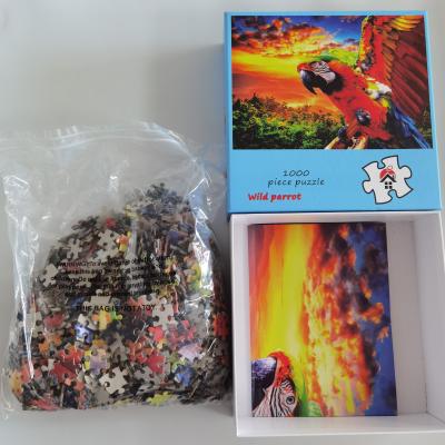 Cina Paesaggio di carta su ordinazione 19.5x17cm del fumetto dei bambini del ODM dei puzzle dell'OEM in vendita