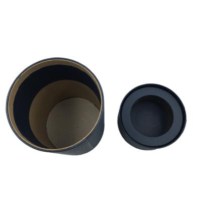 China Pantone Rigid Gift Boxes Paper PT03 Navy corrugated cardboard tube Boxes Tea Storage Packaging for sale
