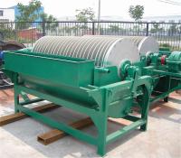 China Wet Drum Magnetic Separator 100-600mT for Mineral Processing 0-3mm Feed for sale