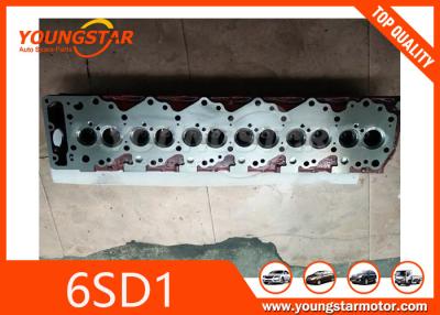 China Casting Iron Engine Cylinder Head For Excavator Parts Isuzu 6SD1 12V / 6CYL for sale