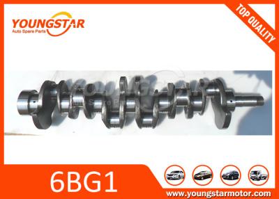 China Steel Alloy Engine Crankshaft For ISUZU 6BG1 HRC 40 1-12310-448-0 , 1123104480 for sale