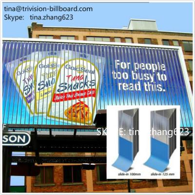 China Wall Mount Advertising trivision display with rotating prisms for sale