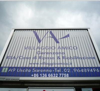 China Standing pole sign outdoor aluminium trivision billboard for sale