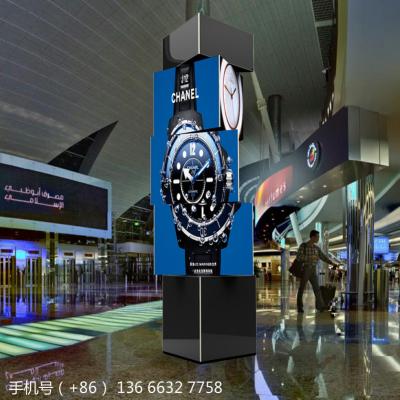 China 3d display board 360 degree spinning video movable led display for sale