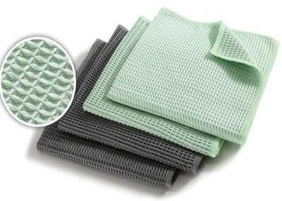 Cina Panno nero verde della cialda di Microfiber in vendita