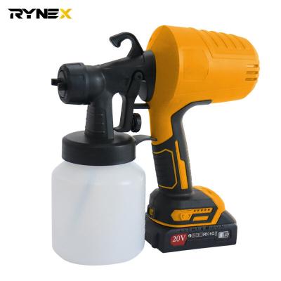 China RYNEX Cordless Paint Spray Gun, 800/1000/1200ml Cup Options, 1.3/1.5/1.8mm Nozzles for sale