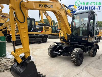 중국 현대 60W-7 사용 된 바퀴 발굴기 6톤 미니 농업 발굴기 현대 60W-7 건설 건설 기계 판매용