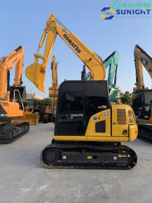 중국 사용 된 발굴기 KOMATSU PC70 우수한 상태 좋은 성능 7톤 중고 발굴기 판매용