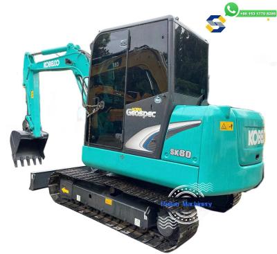 Cina Escavatore giapponese usato 6 TON Kobelco 60 SK60 SK60-8 Mini Digger in vendita
