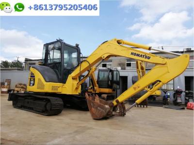 Cina Buona condizione 5 mini zappatore di KOMATSU PC55MR dell'escavatore utilizzato tonnellata con il condizionatore d'aria in vendita