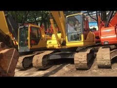 6 Cylinders 22 Ton Used Komatsu Excavator For Road Construction PC220LC-7