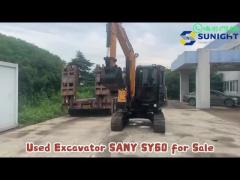 Gebruikte mini graafmachine China Sany Sy60 60 75 55 Sy55c Goede prijs voor gebruikte Mini Digger Sany 60C graafmachine