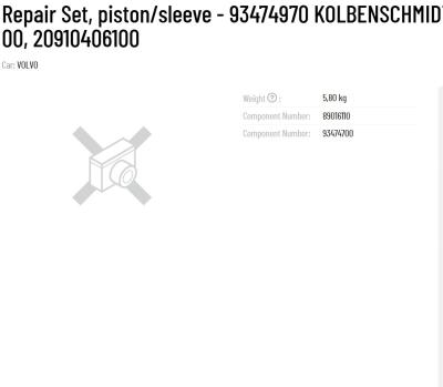Cina Metallo 100% testato Set di riparazione KS originale pistoni/manubrio 93474970 KOLBENSCHMIDT 0374782 14-400510-00 20910406100 Testato in vendita