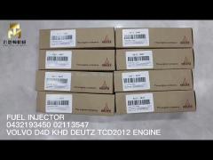 fuel injector 02113547 BOSCH 0432193450 for DEUTZ TCD2012L04 2V TCD2012 L04 2V engine  Deutz injector
