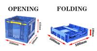 China Foldable Industrial Packaging Durable and Stackable Plastic Crate for Space-Saving for sale