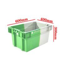 China 45L Volume Customizable Color Plastic Crates for Easy Warehouse Storage Solutions for sale