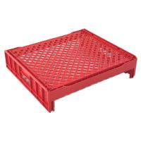 China Stackable Plastic Bread Tray Turnover Crate with Silk Printing Logo and Foldable Design for sale