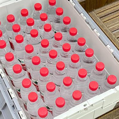 中国 固体箱 巣箱 蓋付 PP ロジスティック 輸送 プラスチック リサイクル 56L 販売のため