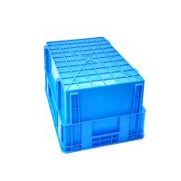 China Internal Size 551*348*291mm PP Rectangular Square Plastic Crate for Warehouse Storage for sale