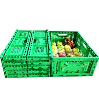 China Foldable Stackable Storage Bins Collapsible Moving Crate 600x400x52mm 40L for sale