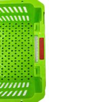China Colorful Agricultural Perforated Plastic Moving Turnover Nestable Crate Stackable Plastic Basket for sale