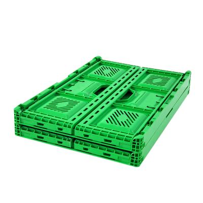 中国 600*400*220mm 青色 耐久性 折りたたみ 貯蔵 農場 プラスチック 折りたたみ 配送 箱 販売のため