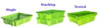 China Customized Nestable Mesh Vegetable Plastic Moving Crates Storage Turnover Box for Basket for sale