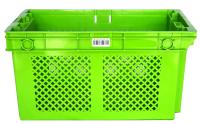 China Customized Nestable Mesh Vegetable Plastic Moving Crates Storage Turnover Box for Basket for sale