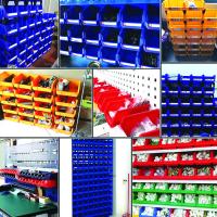 China Plastic Shelf Bins Tool Crate Stackable Plastic BoxWarehouse For Screws Stackable for sale