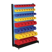 China Plastic Shelf Bins Tool Crate Stackable Plastic BoxWarehouse For Screws Stackable for sale