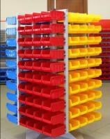 China Plastic Shelf Bins Tool Crate Stackable Plastic BoxWarehouse For Screws Stackable for sale