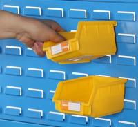 China 11 Inch 13 Inch Industrial Stackable Plastic Storage Bins Boxes for sale