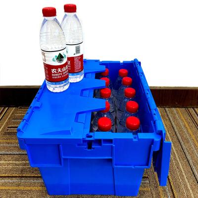 China 400*300*260mm External Size Reusable Plastic Moving Boxes for Bottles First Custom Order for sale