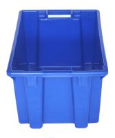 China Mushroom Plastic Moving Crates Stackable Food Storage Bins Turnover Crate for sale