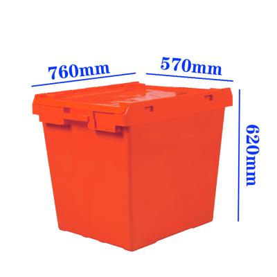 China Recyclable Heavy Duty Container Storage Tote Box Bin for Large Moving Plastic Crate for sale