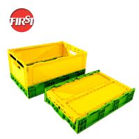 China Collapsible Stackable Crate for Fruits Vegetables Storage Internal Size 475*305*210mm for sale