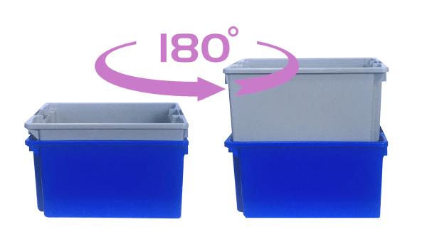Quality 560x360x265mm Plastic Storage Crates For Glasses Food Container Storage Box for sale