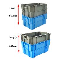 China PP Plastic Food Storage Box Turnover Crate HDPE Container Moving Boxes for sale