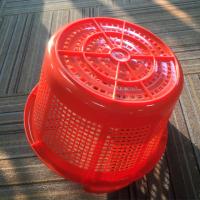 China Plastic Shrimp Basket Heavy-Duty PP Seafood Handling Solution Stackable Storage Plastic Container for sale