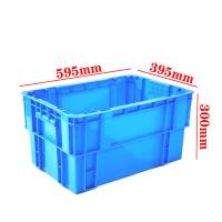 China PP Euro Box Stackable Industrial Crate Warehouse Storage Plastic Supermarket Crates for sale