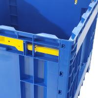 China Heavy Duty Foldable And Stackable Crate Plastic Logistic Box Industrial Packaging for sale