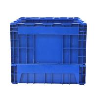 China Heavy Duty Foldable And Stackable Crate Plastic Logistic Box Industrial Packaging for sale